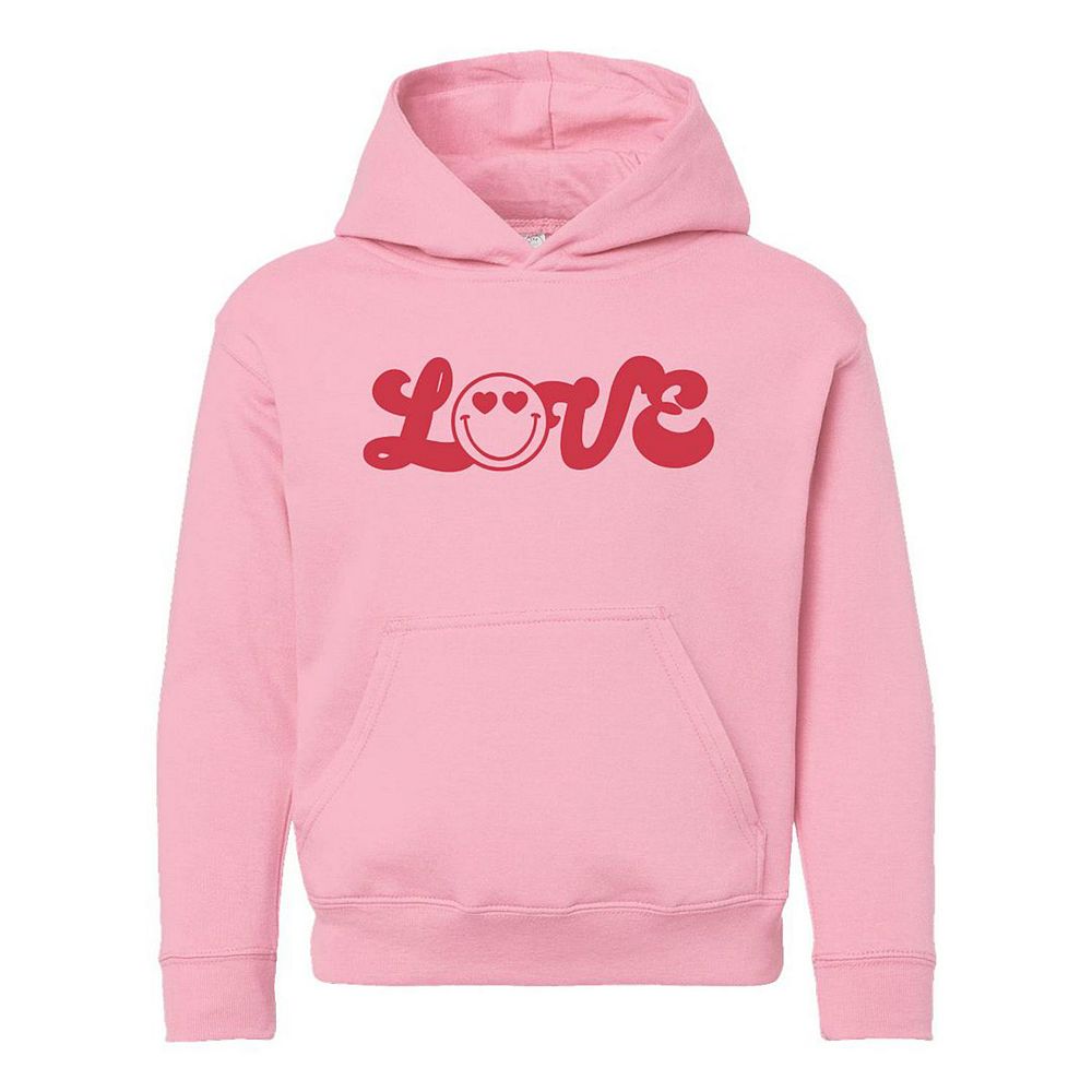 Love Smiley Face Youth Graphic Hoodie