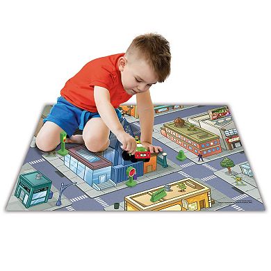 TCG Toys Imaginmat: Deluxe TMNT 30.5" x 20.5" Floor Playmat & Toy Car