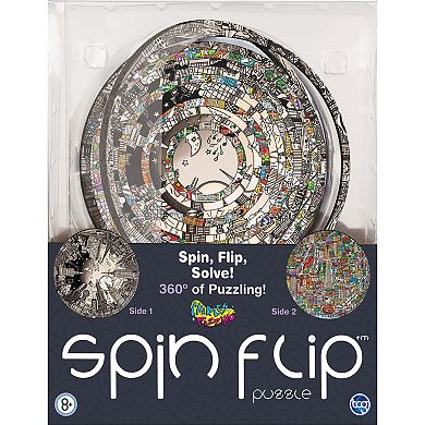 TCG Toys Spin Flip Puzzle: Charles Fazzino 2L- 14 Rings 2-In-1 Double ...
