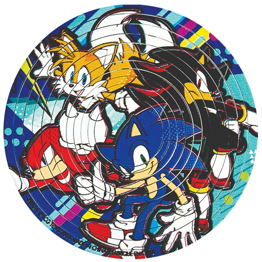 TCG Toys Spin Flip Puzzle Sonic Speed 12 Rings 2-In-1 Double-Sided Puzzle