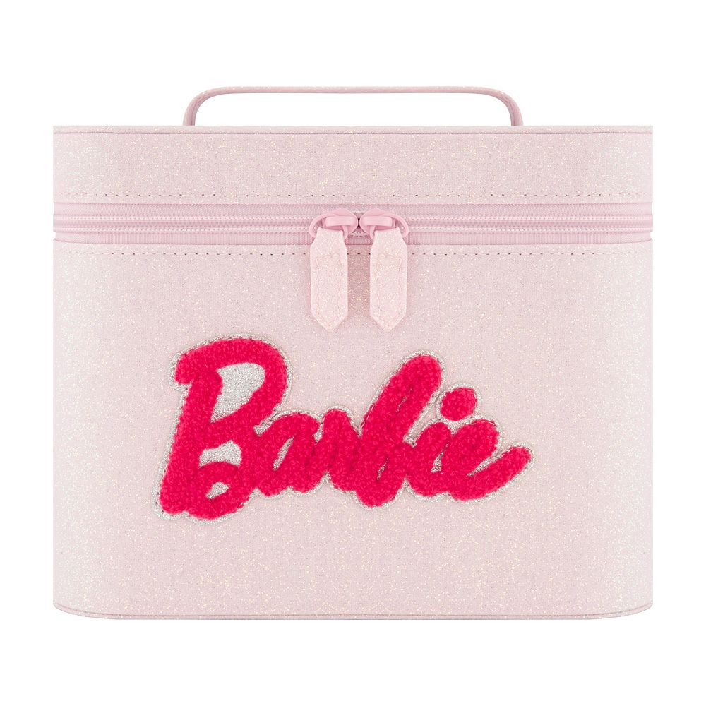 Barbie® Glitter Pink Large Cosmetic Case Organizer