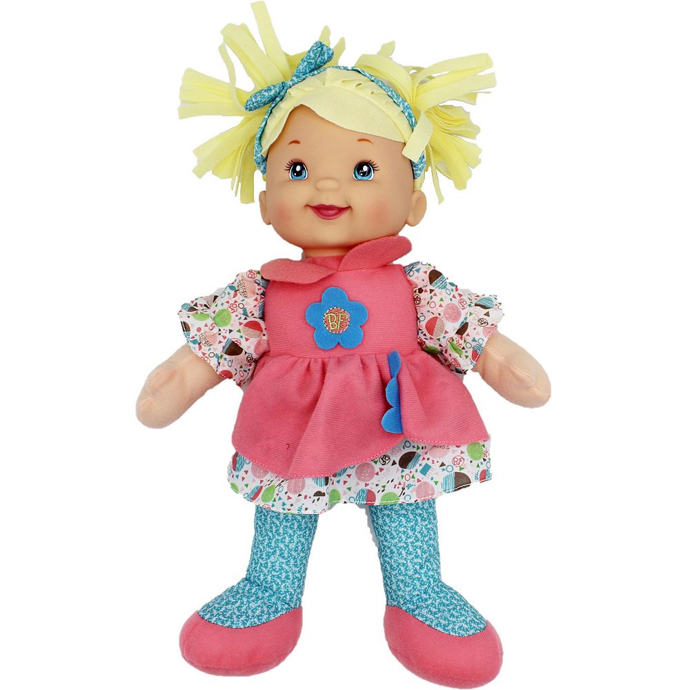 Goldberger Doll Baby's First 15" Little Talker Doll Blonde with Coral Dress