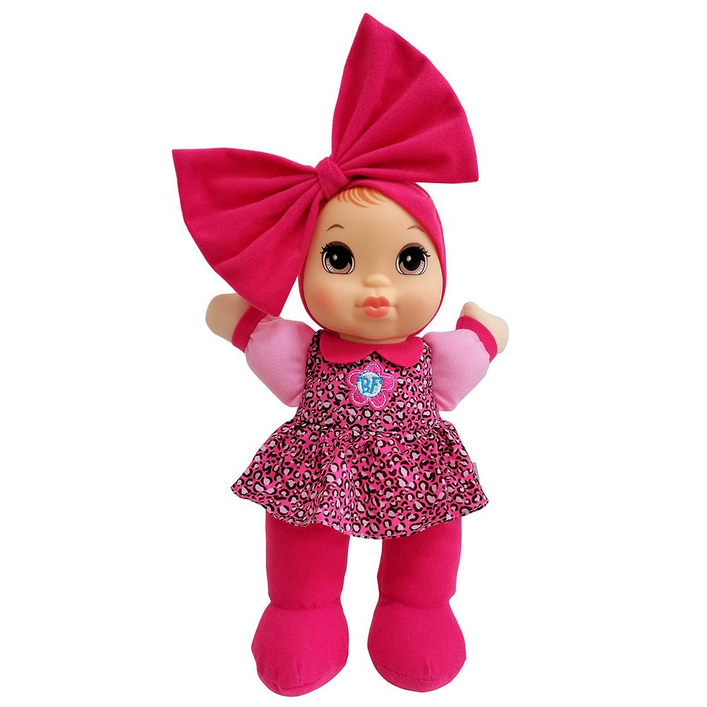 Goldberger Doll Baby's First Kisses Baby Doll Toy with Animal Print Top
