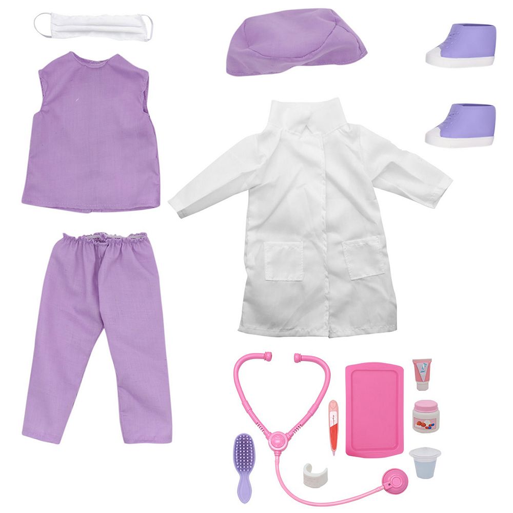 New Adventures Doctor 15 Piece Outfit & Accessories Dress Up Set