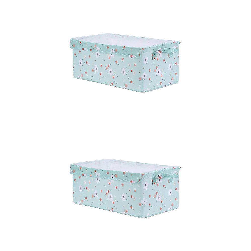 2 Pcs Storage Cube, Fabric Storage Bins with Handles for Shelves Closet ...
