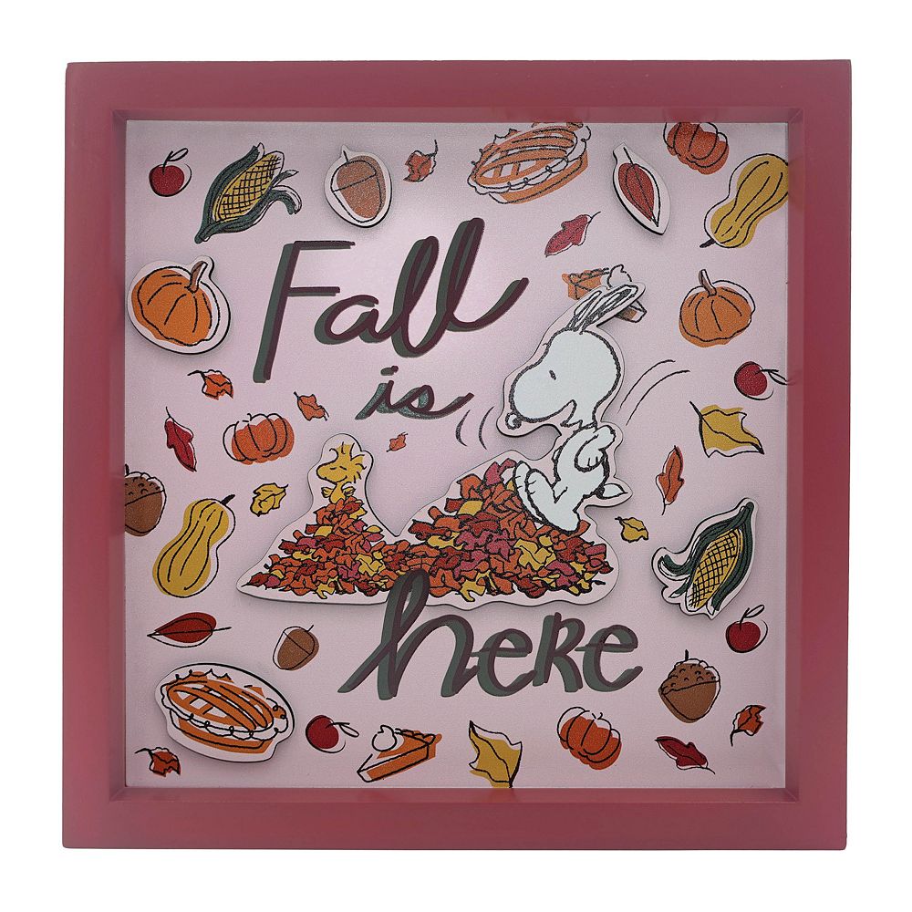 Celebrate Together™ Peanuts Snoopy Caption Box Fall is Here Table Decor