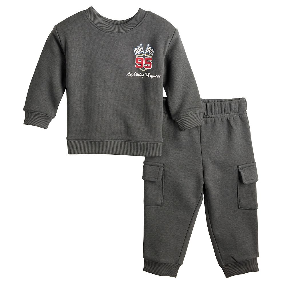 Baby Jumping Beans® Disney's Lightning McQueen Crew & Cargo Jogger Set