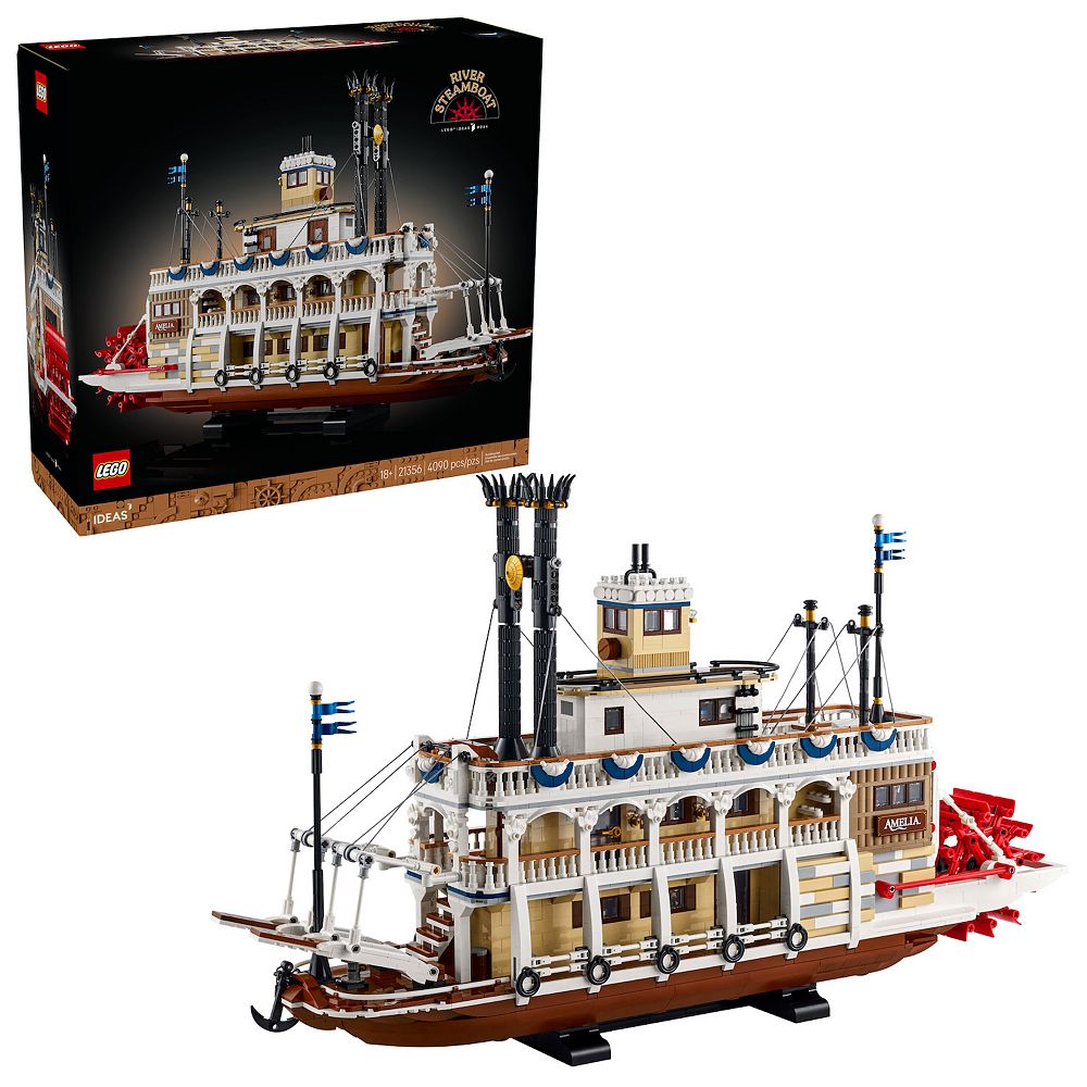 LEGO Ideas River Steamboat 21356 Building Kit (4090 Pieces)