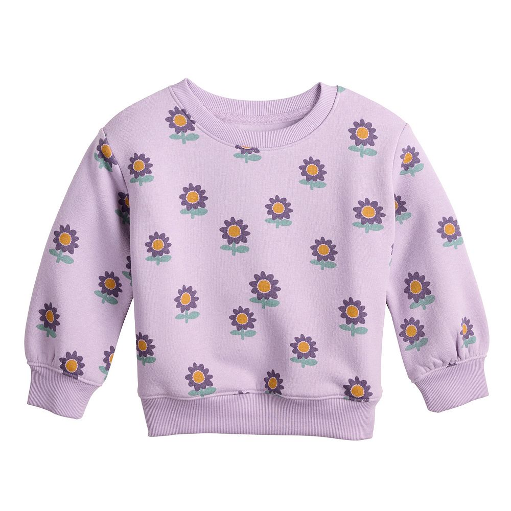 Girls 4-12 Jumping Beans® Core Fleece Crew Sweatshirt