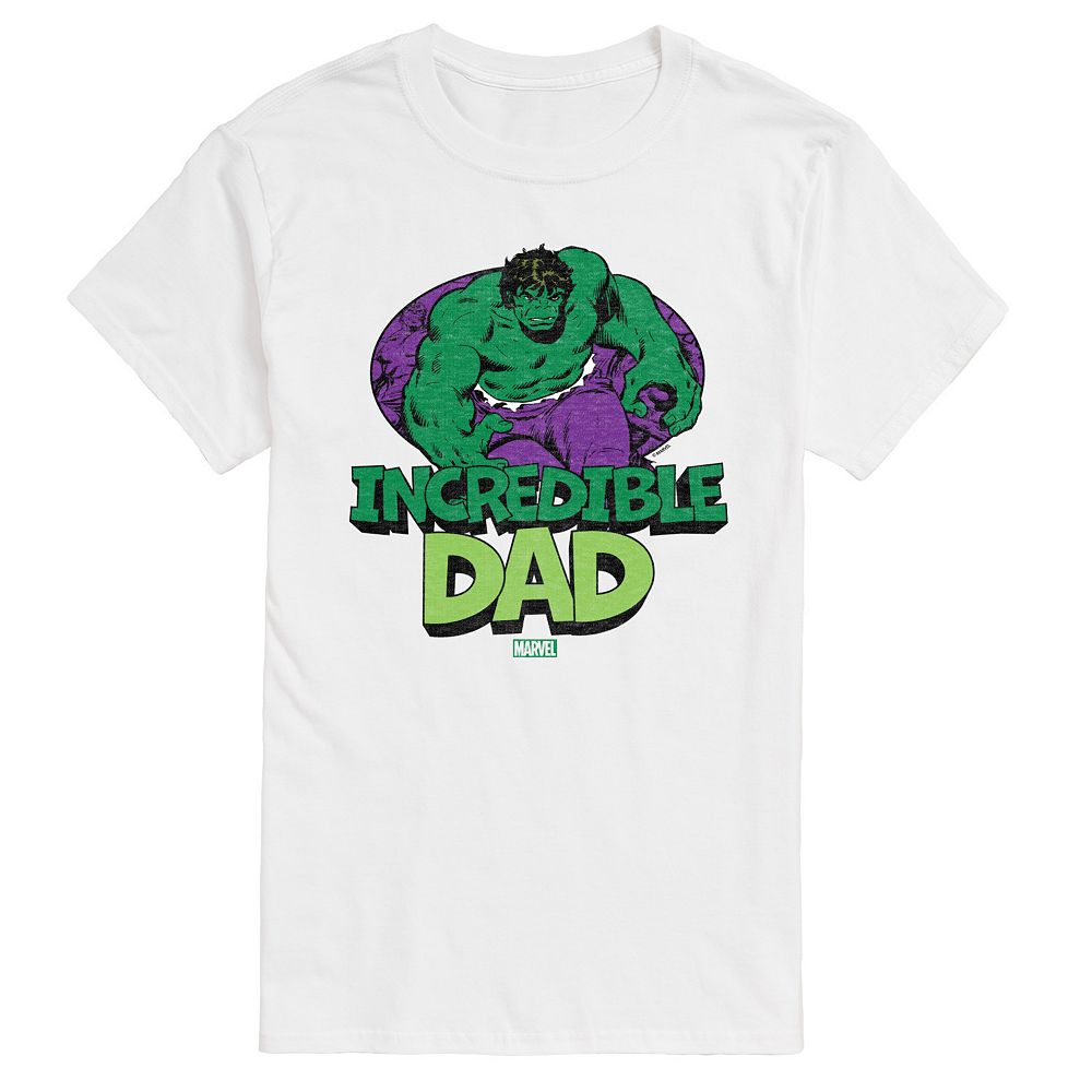 Big & Tall Hulk Incredible Dad Graphic Tee