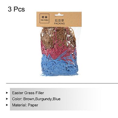 Grass Basket Filler Grass, Raffia Paper Shred Filler for Gift Packaging, Easter Basket Filling