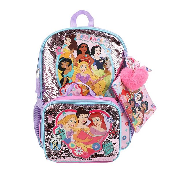 Disney Princesses 5-Piece Backpack And Accessories Set