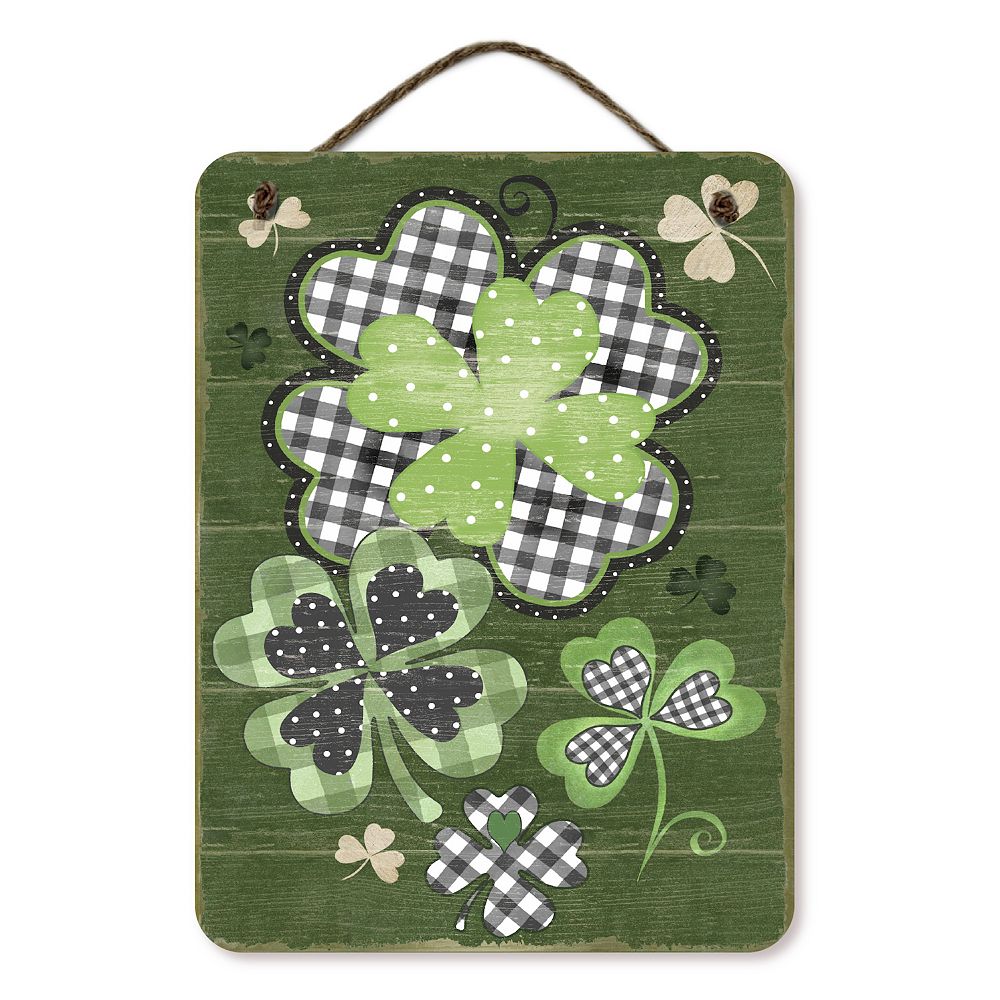 COURTSIDE MARKET Four-Leaf Clover Hanging Sign