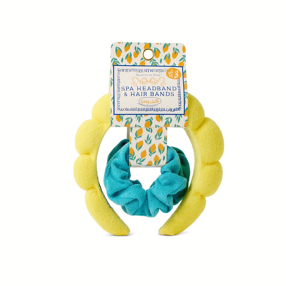 MAISON DE BASE Terry Bubble Spa Headband & Hair Ties