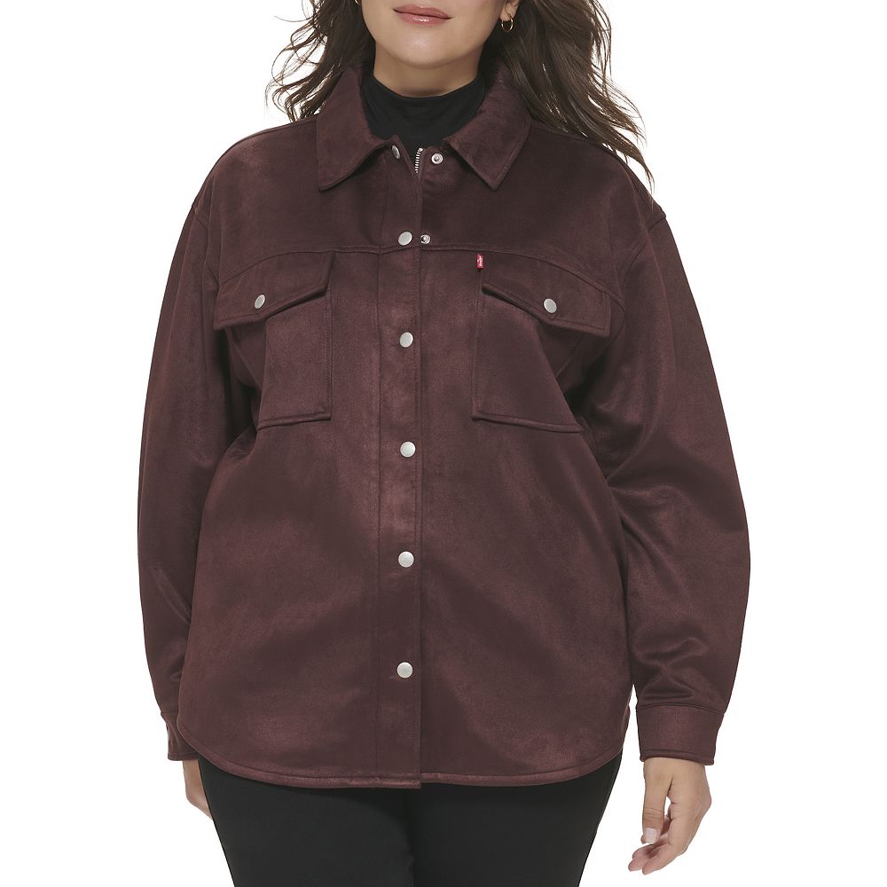 Plus Size Levi's® Faux Suede Shacket