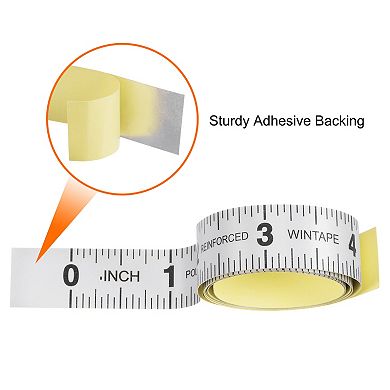 3 Pcs Self Adhesive Measuring Tape 24 Inch English Left to Right ...