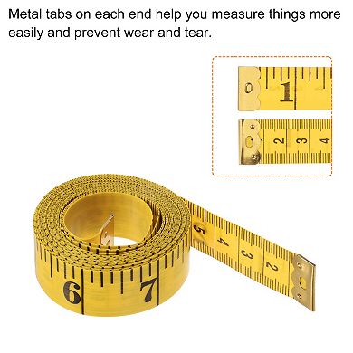 Soft Tape Measure Double Scale Inch Metric Flexible Measuring Rulers 1 Pc