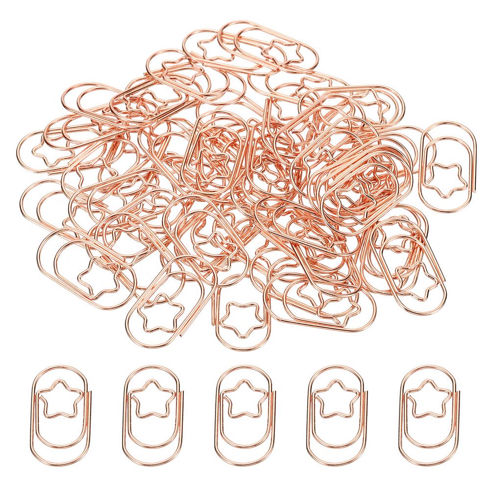 Paper Clip Star-Shaped Cute Decorative Fun Clips Bookmarks 0.9 Inch for ...