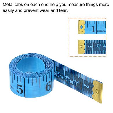 3 Pcs Soft Tape Measure Double Scale Inch Metric Flexible Measuring Rulers