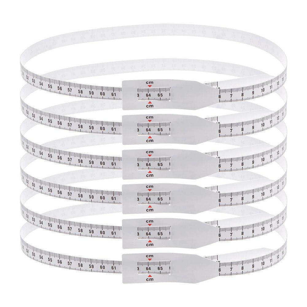 6 Pcs Head Circumference Tape 70cm Plastic Measuring Rule Measure for ...