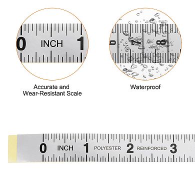 Self Adhesive Measuring Tape 60 Inch English Left to Right Reading Peel ...