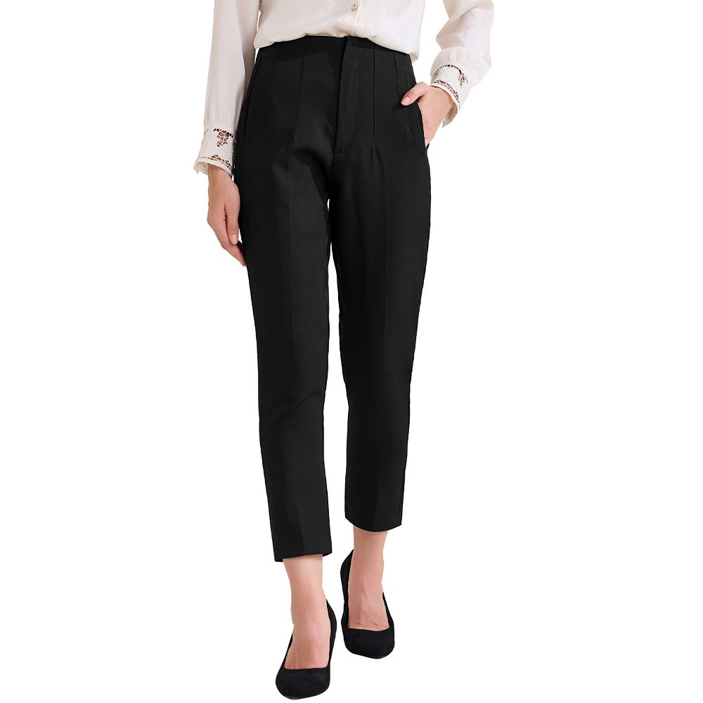 Women's High Waisted Packets Business Work Office Casual Long Pants