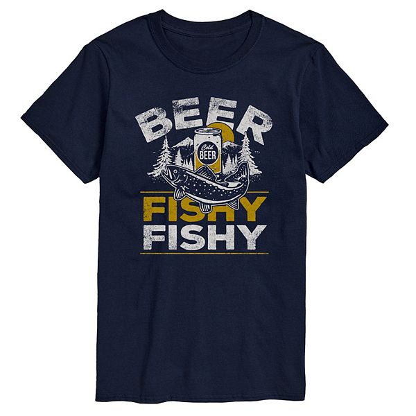 Men's Beer Fishy Fishy Graphic Tee