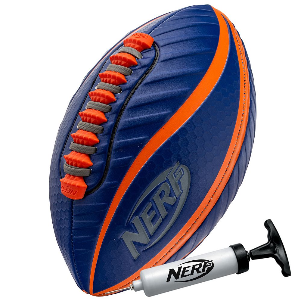 Nerf Spiral Grip Mini Football With Pump