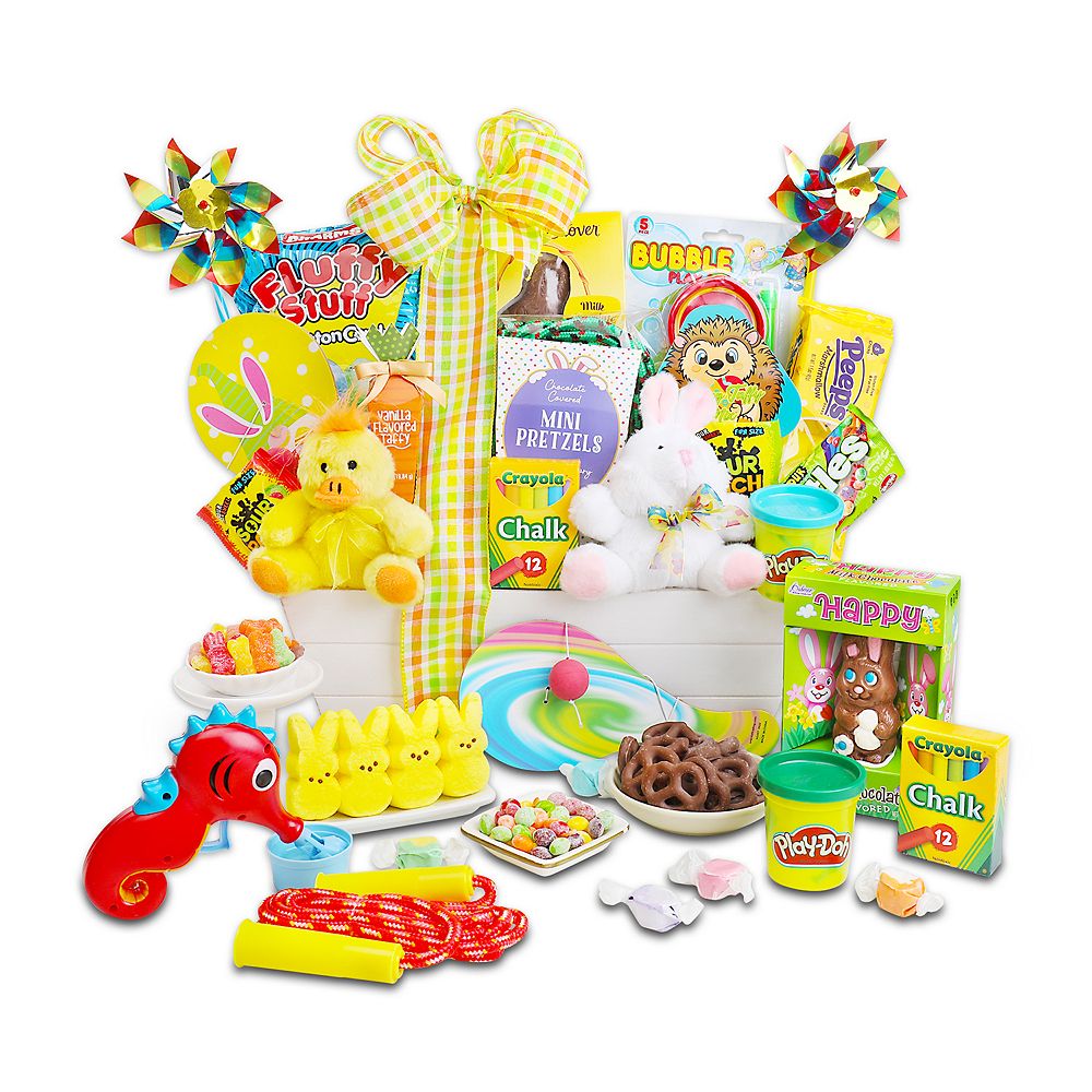 Alder Creek Gift Baskets Bunny & Friends Spring Easter Crate