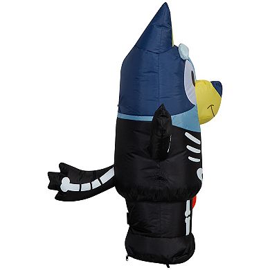 Gemmy Inflatable Bluey Skeleton Costume Outdoor Decor 3.5-ft.