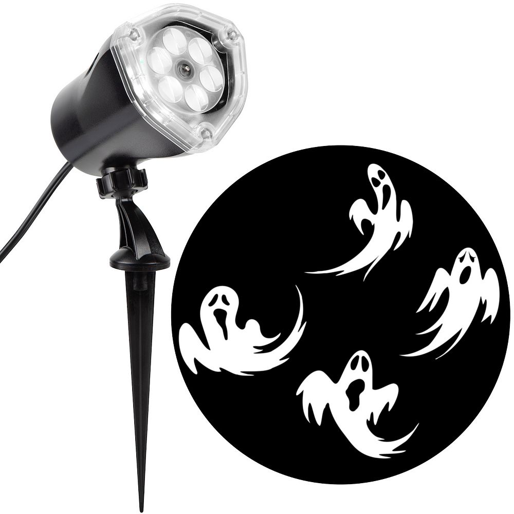 Halloween White Spotlight Whirl-A-Motion with Scary Ghosts