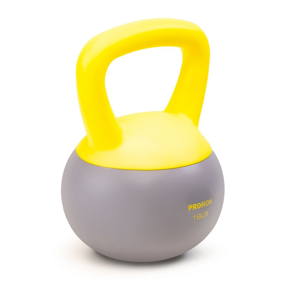 Soft Kettlebell 16lbs Filled With Iron Sand, Non-slip Handle Kettle ...