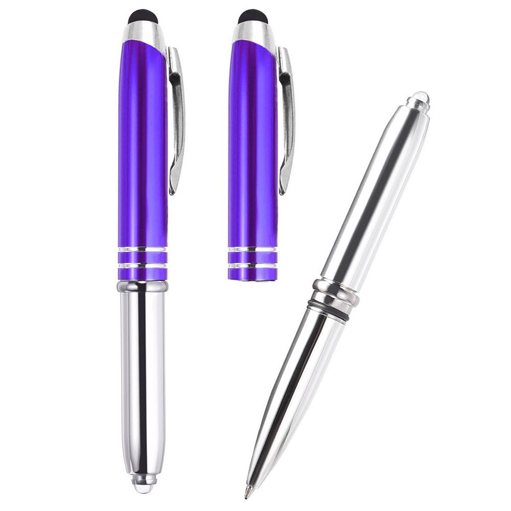 Ballpoint Pen, 3 in 1 Metal Pen Black Ink Medium Point Pen