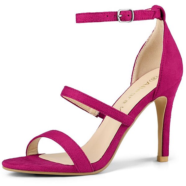 Women's Open Toe Triple Straps Stiletto High Heel Sandals