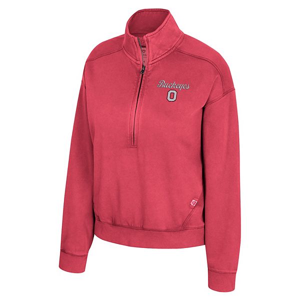 Women's Ohio State Buckeyes Camille Half-Zip Washed Fleece Pullover
