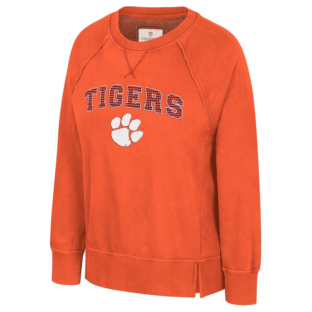 Women's Clemson Tigers Romantic Oversized Fleece Pullover