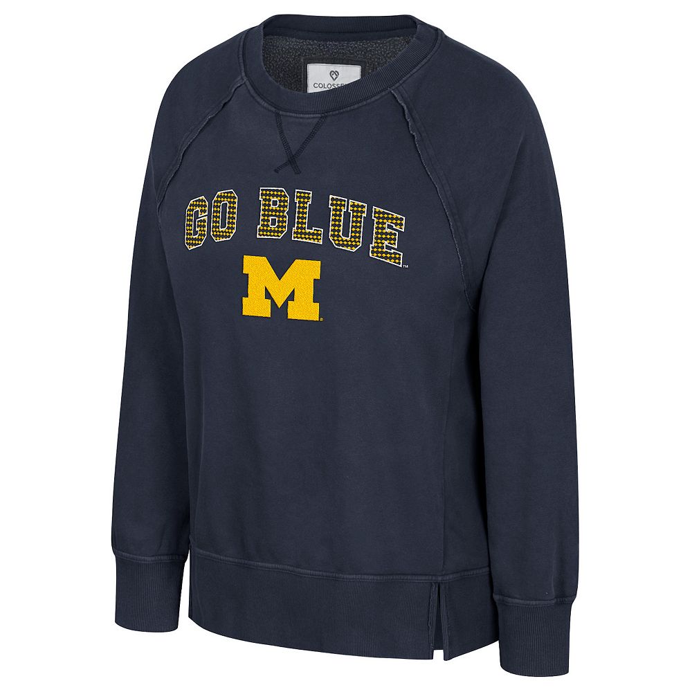 Women's Michigan Wolverines Romantic Oversized Fleece Pullover