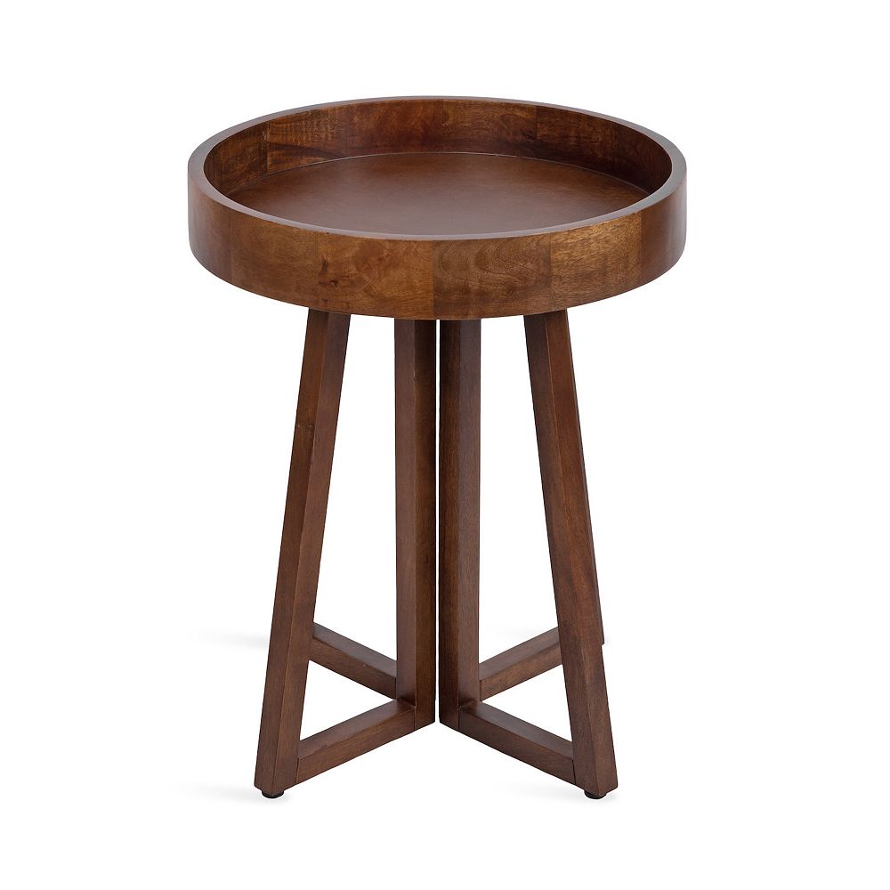 Avery Round Wood Side Table 18x18x22