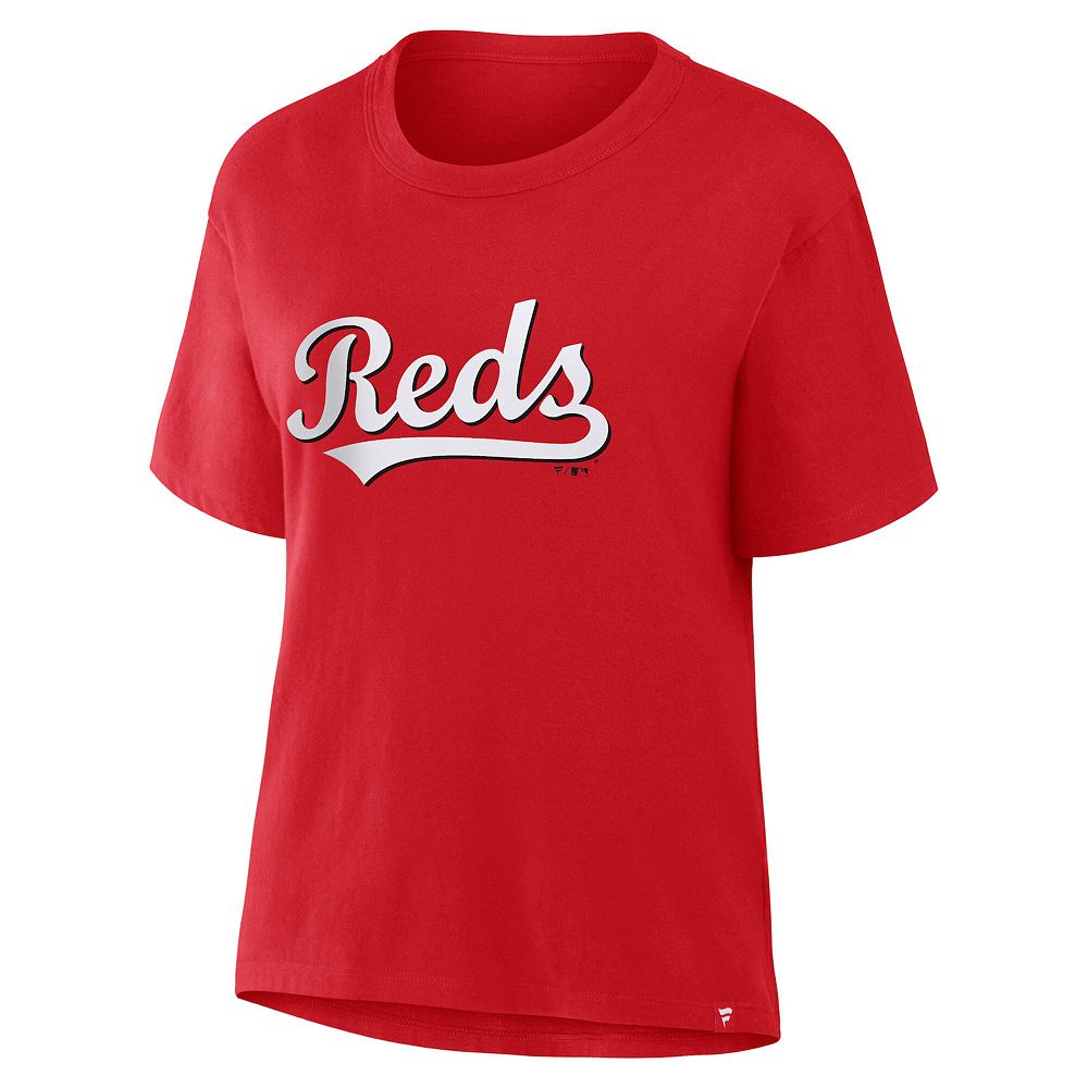 Plus Size Cincinnati Reds Short Sleeve Scoop Neck Graphic Tee