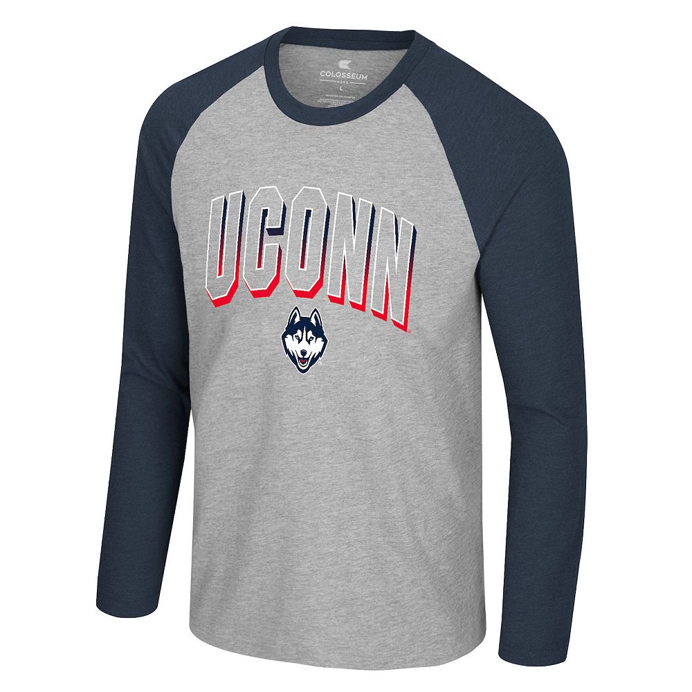Men's UConn Huskies Raglan Long Sleeve Tee