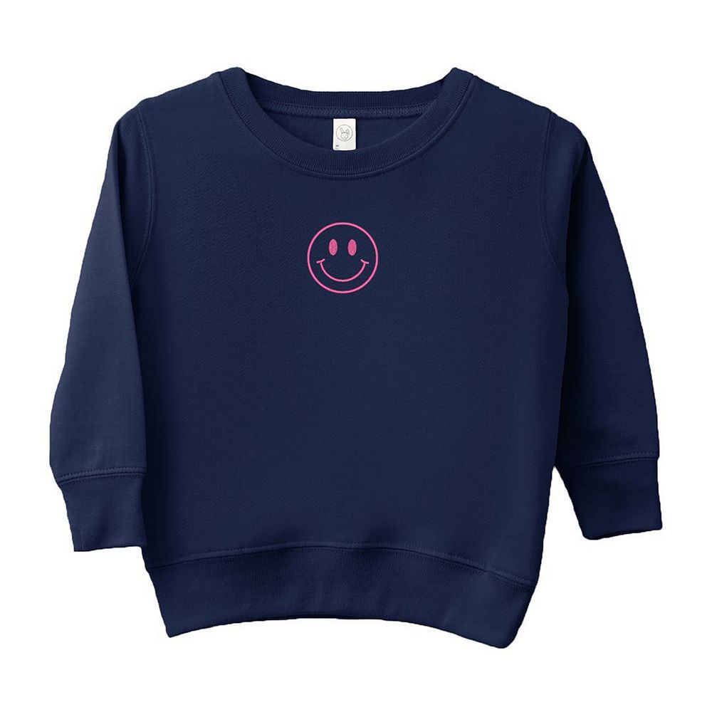 The Juniper Shop Embroidered Smiley Face Outline Youth Sweatshirt