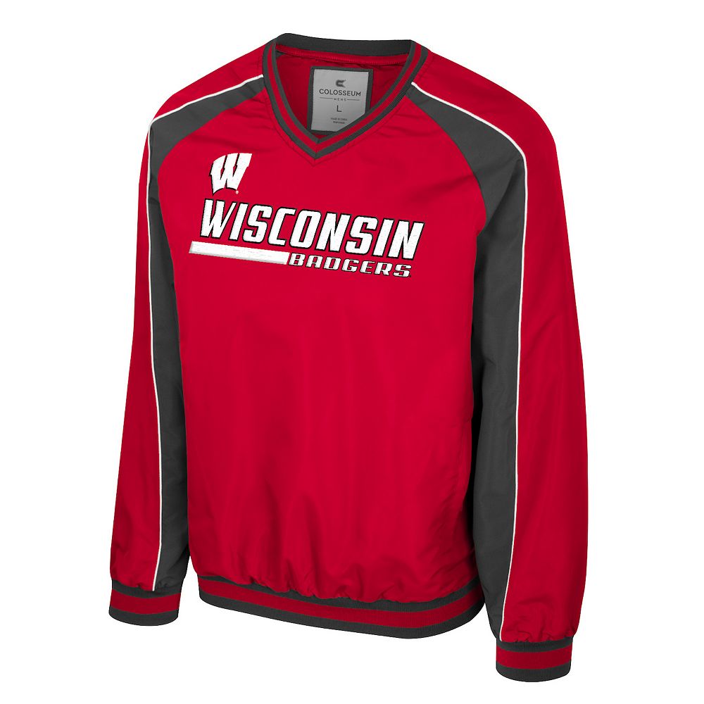 Men's Wisconsin Badgers Pullover Coach Jacket