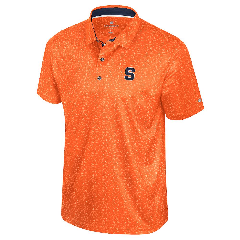 Men's Syracuse Orange Football Print Sublimated Polo