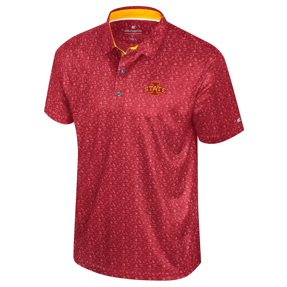 Men's Iowa State Cyclones Football Print Sublimated Polo