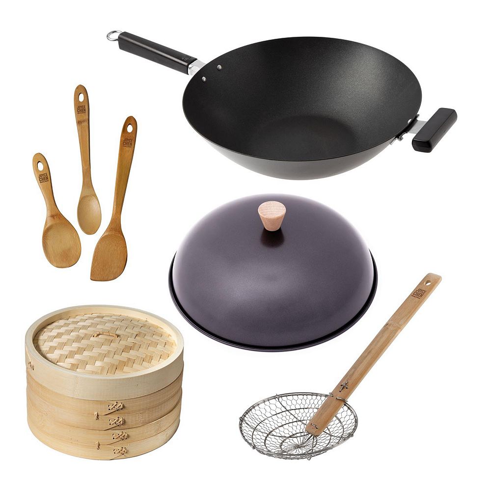 Joyce Chen Professional Series Nonstick 14" 5-Piece Wok Bundle