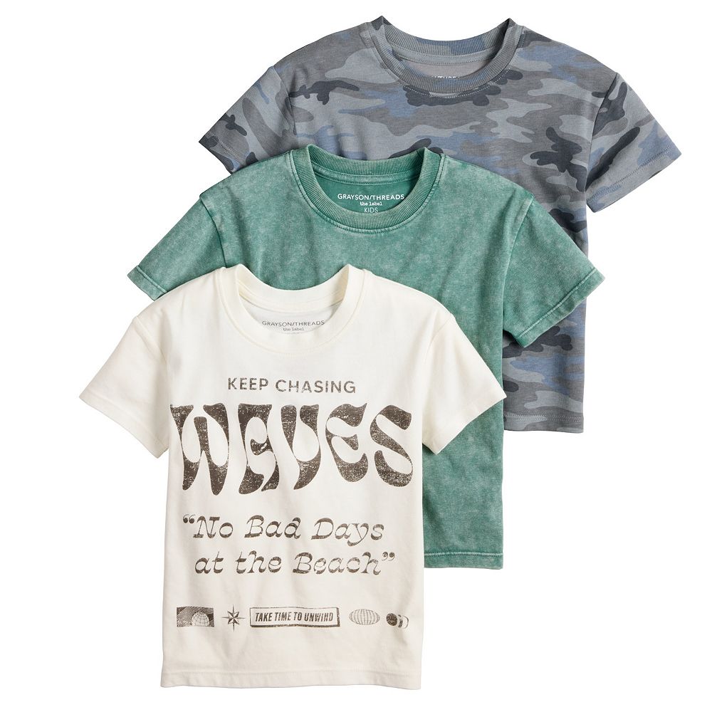 Baby & Toddler Boys Grayson Threads Kids 3-pc. Short Sleeve Tee Set