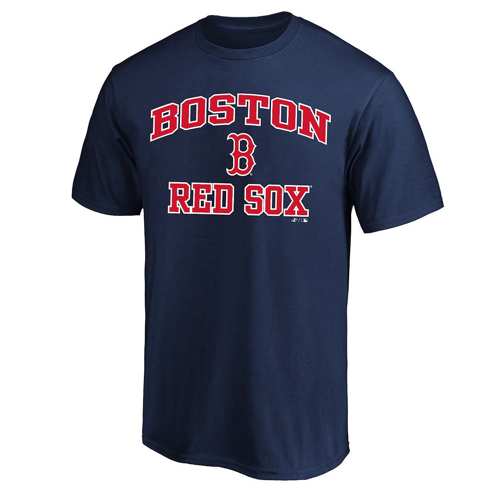 Big & Tall Logo Athletic Boston Red Sox Wordmark Graphic Tee