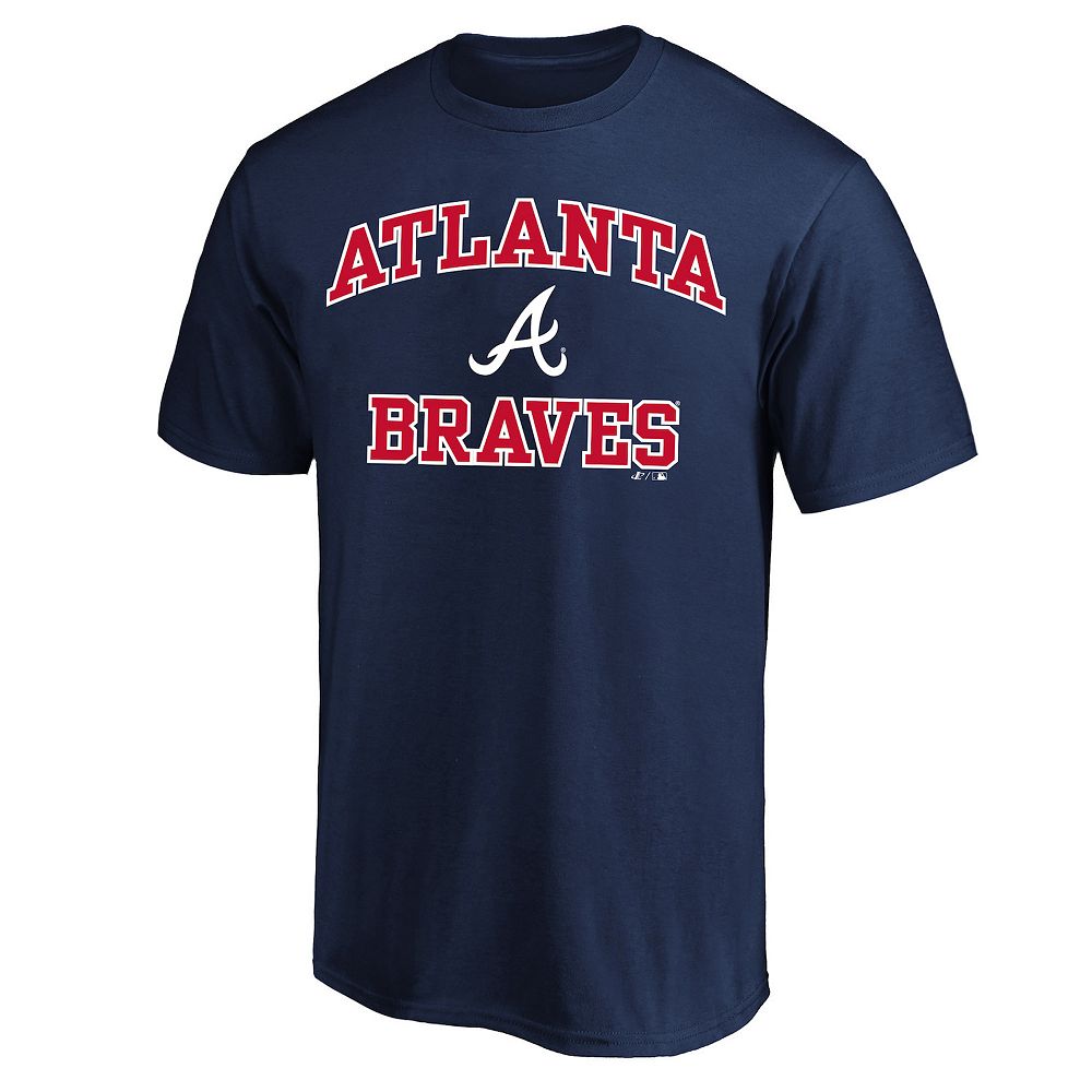 Big & Tall Logo Athletic Atlanta Braves Wordmark Graphic Tee