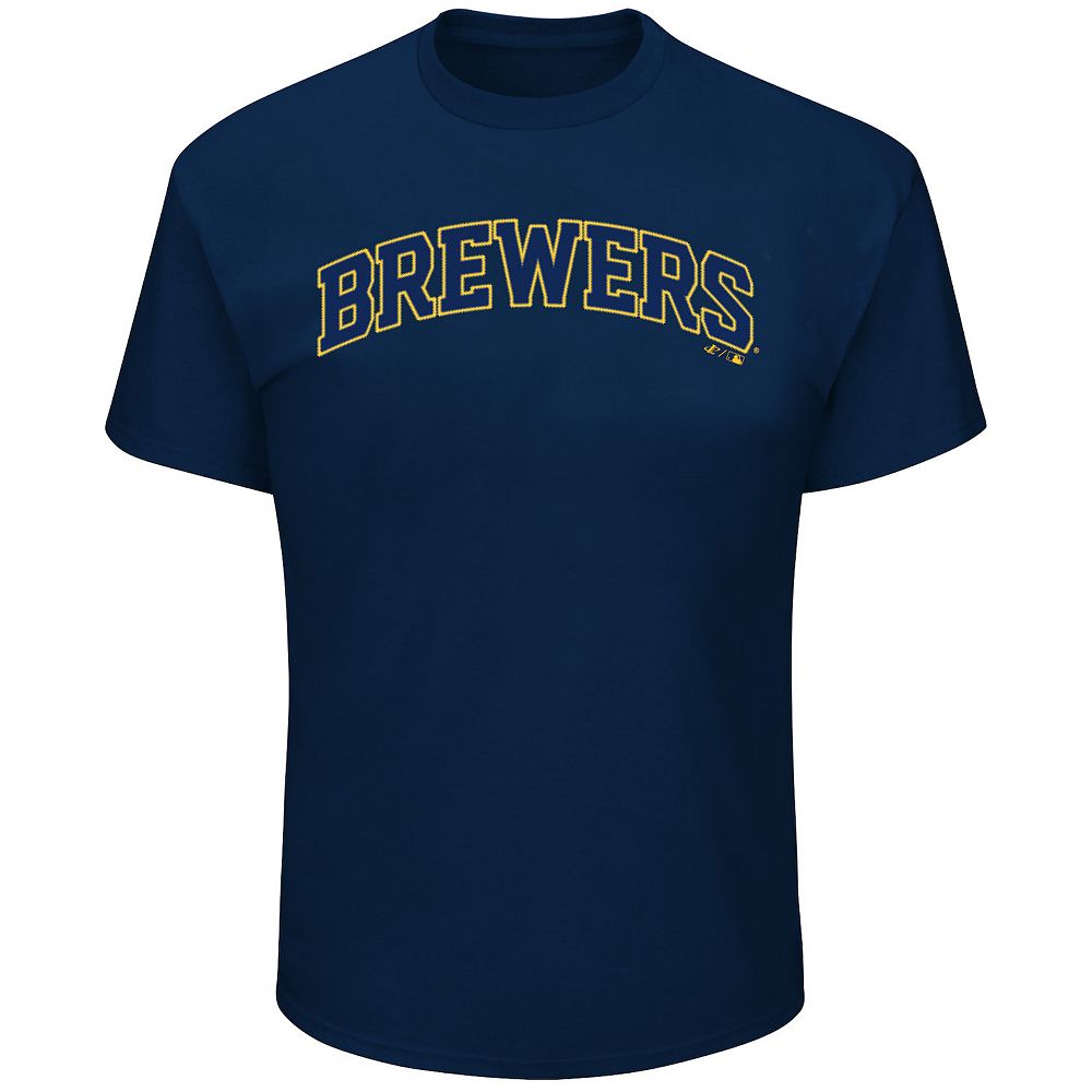 Big & Tall Milwaukee Brewers Block Logo Graphic Tee