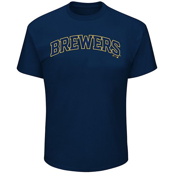 Big & Tall Milwaukee Brewers Block Logo Graphic Tee